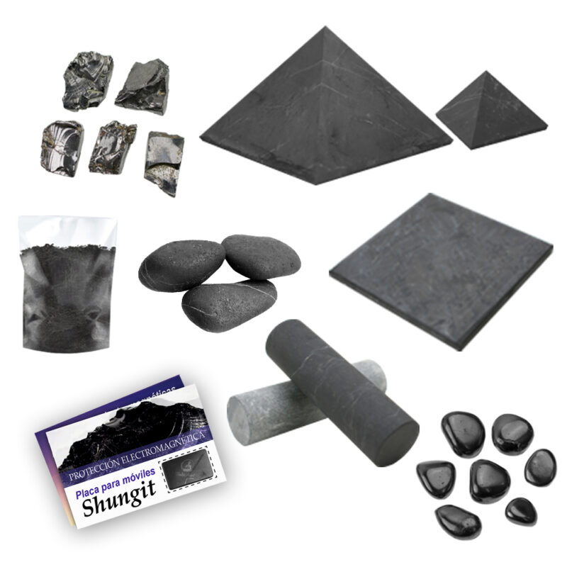 Comprar Shungit, Colgantes y Pirámides Shungita, Shungit Mineral Natural